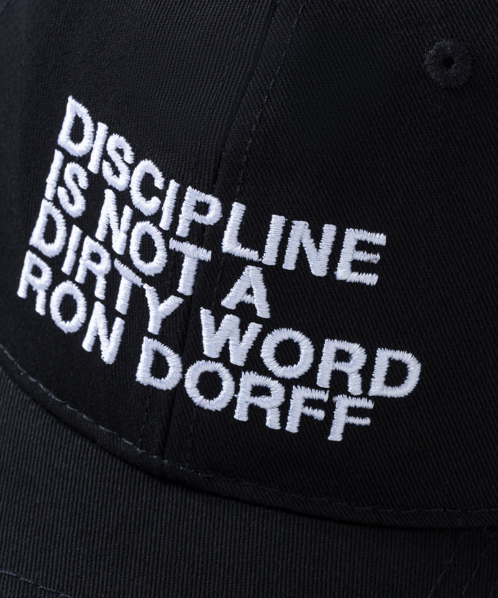 Coach Cap DISCIPLINE: Black | Ron Dorff