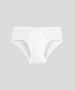 Cotton Mesh Y-Front Briefs: White | Ron Dorff